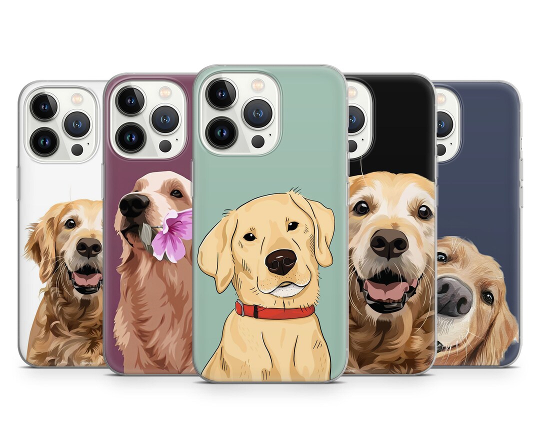 Cute Dog Crew: Portrait of Labrador Phone Cases for iPhone 15 14 13 12 ...