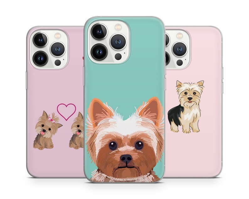 Portrait of Gorgeous Yorkshire Terrier Phone Case for iPhone 15 14 13 ...