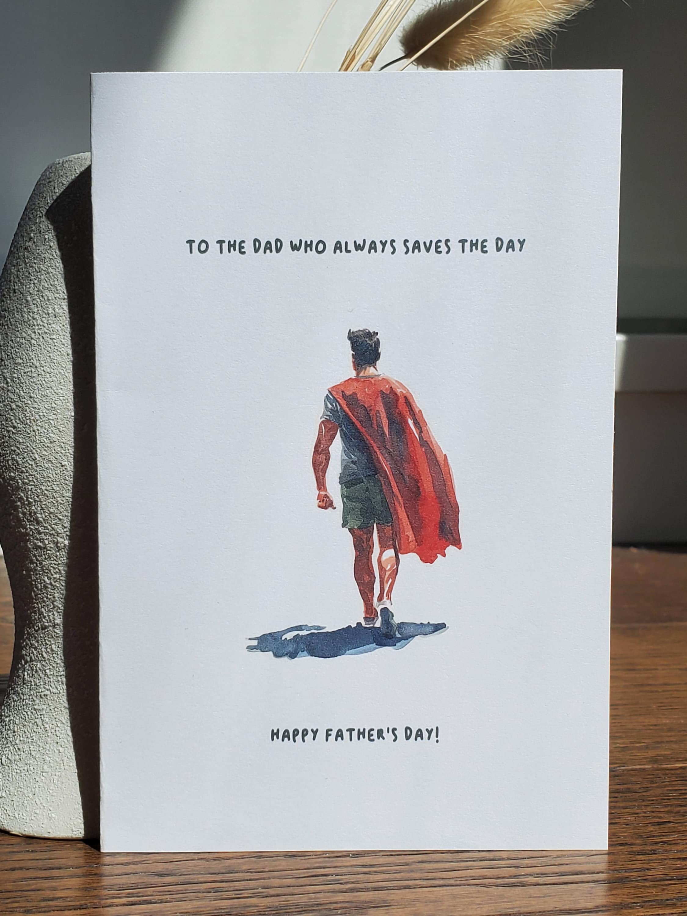 Printable Fathers Day Card | Super Dad Fathers Day Card | Digital ...