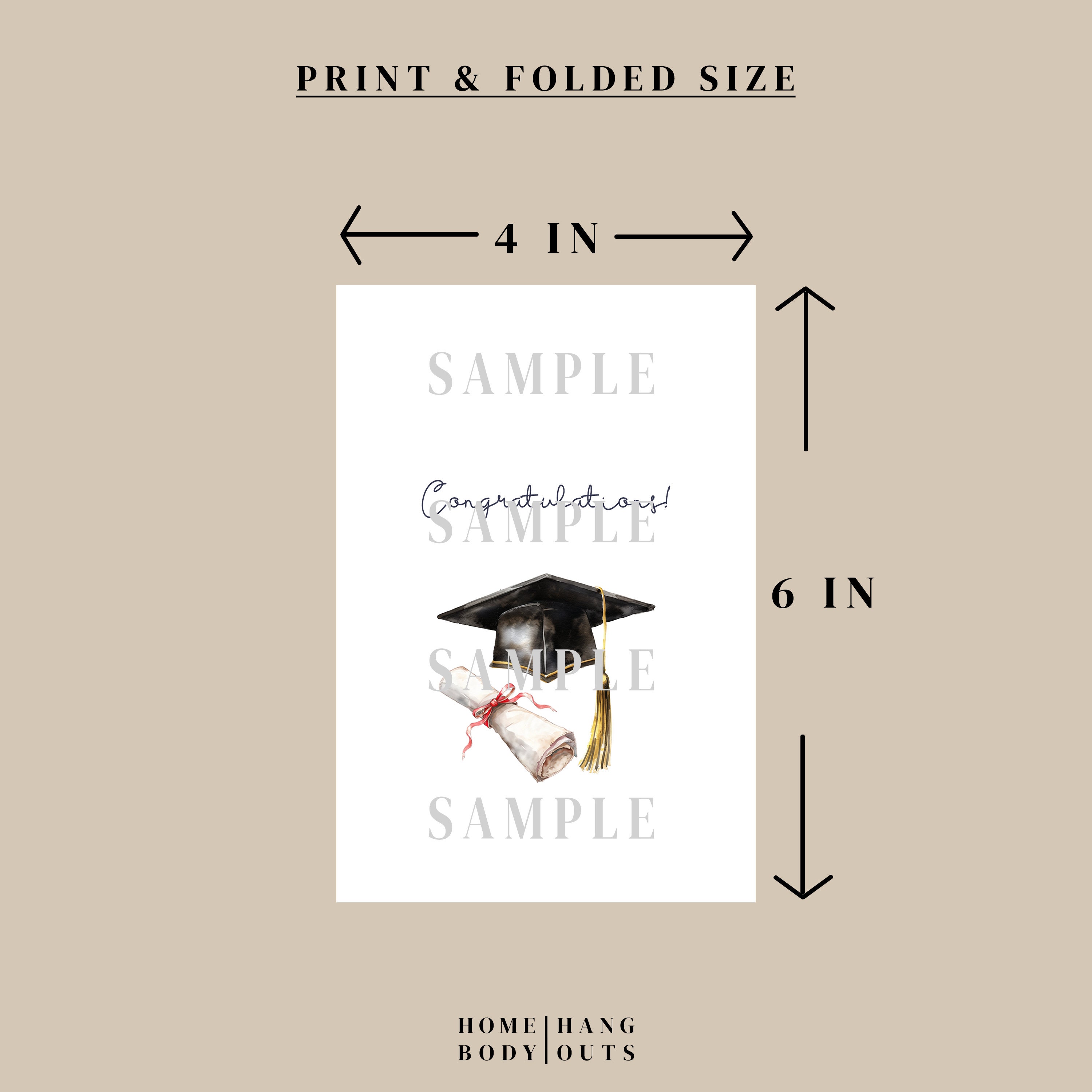 Printable Graduation Card | Congratulations Grad Cap| Digital Download ...