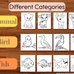 Animal Coloring Book: 120 Kids' Coloring Activity Pages - for Toddlers ...