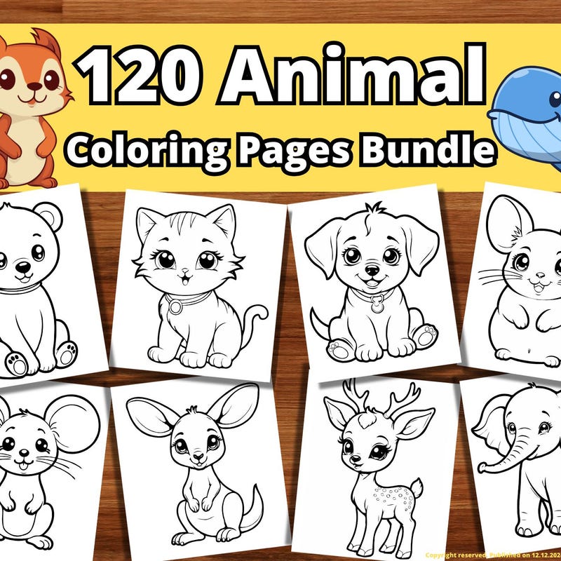 Color Book Dog - Etsy