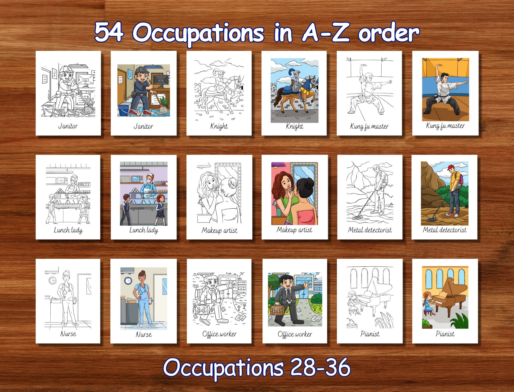 54 Occupation Labor Day Coloring Pages and Colored Pages | for Kids ...