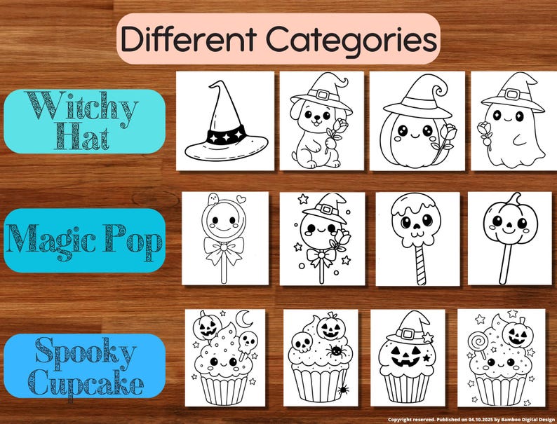 200 Halloween Coloring Pages Bundle: for Kids, Toddlers, Preschoolers ...