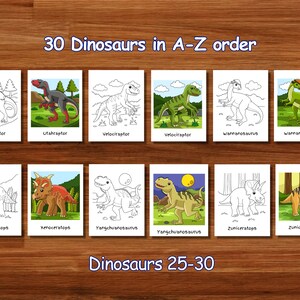 30 Dinosaur Coloring Pages and Colored Pages | for Kids Toddlers ...