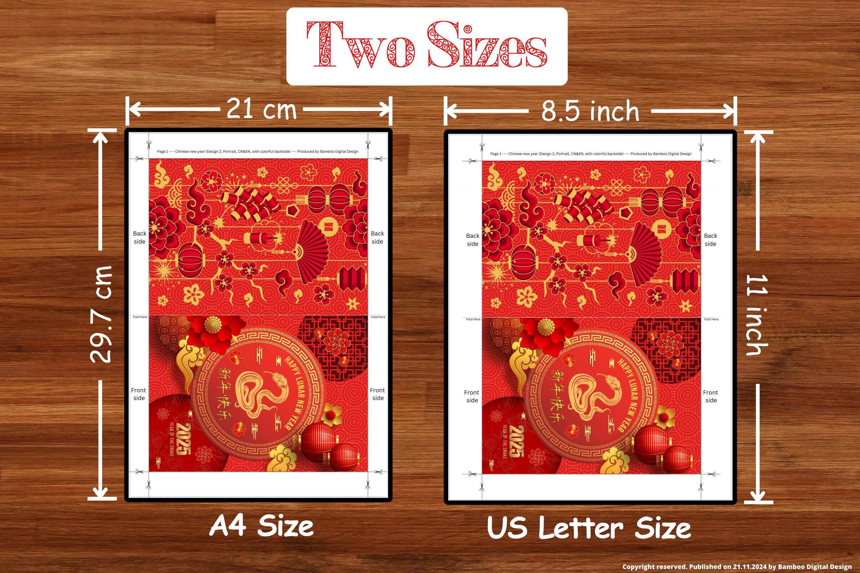 Chinese New Year Cards | Greeting Cards 2025 | Year of the Snake ...