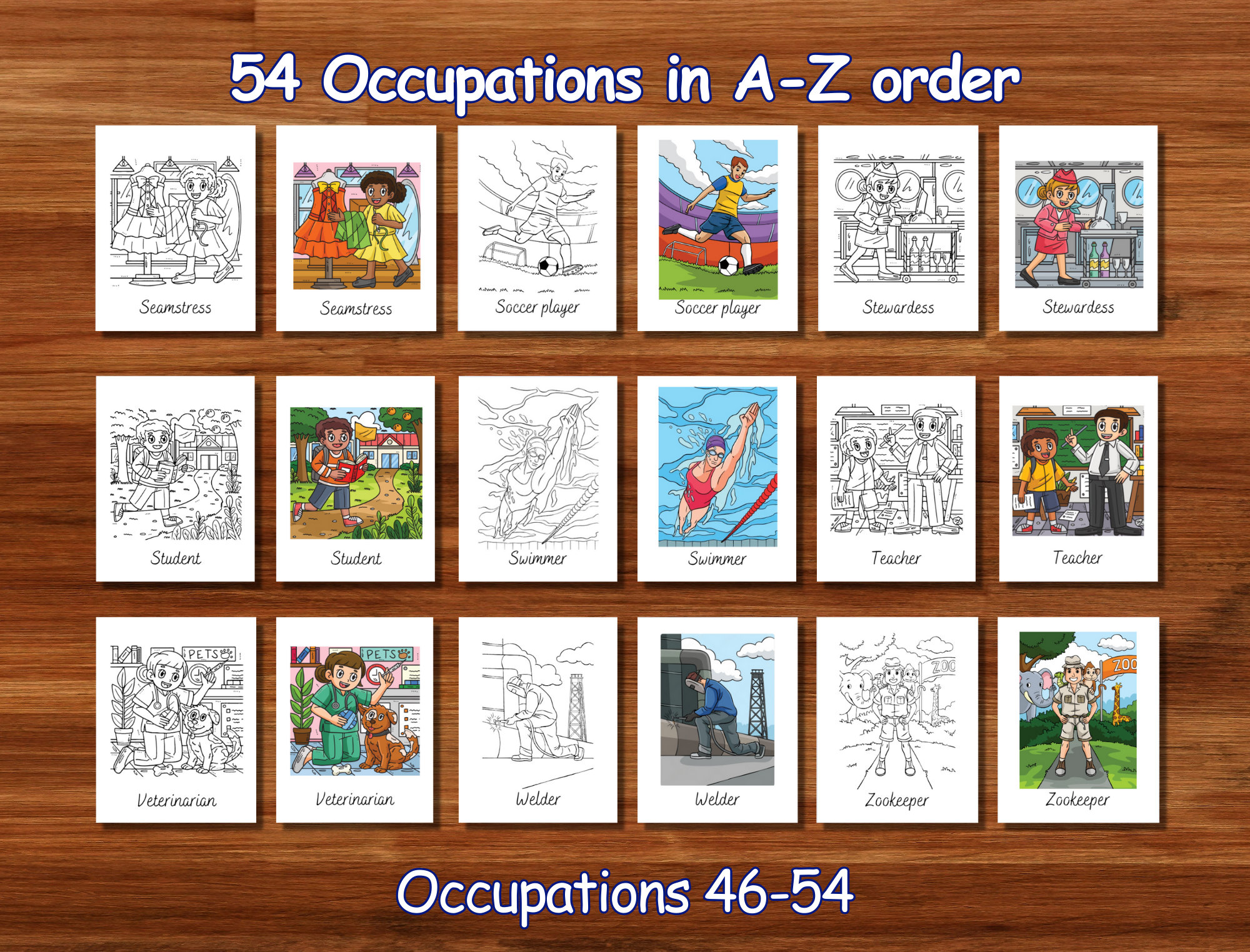 54 Occupation Labor Day Coloring Pages and Colored Pages | for Kids ...