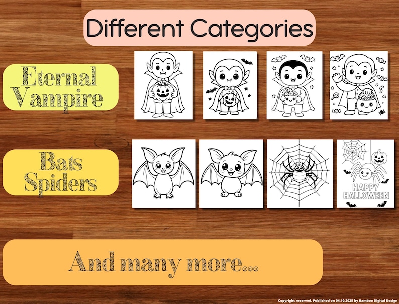 200 Halloween Coloring Pages Bundle: for Kids, Toddlers, Preschoolers ...