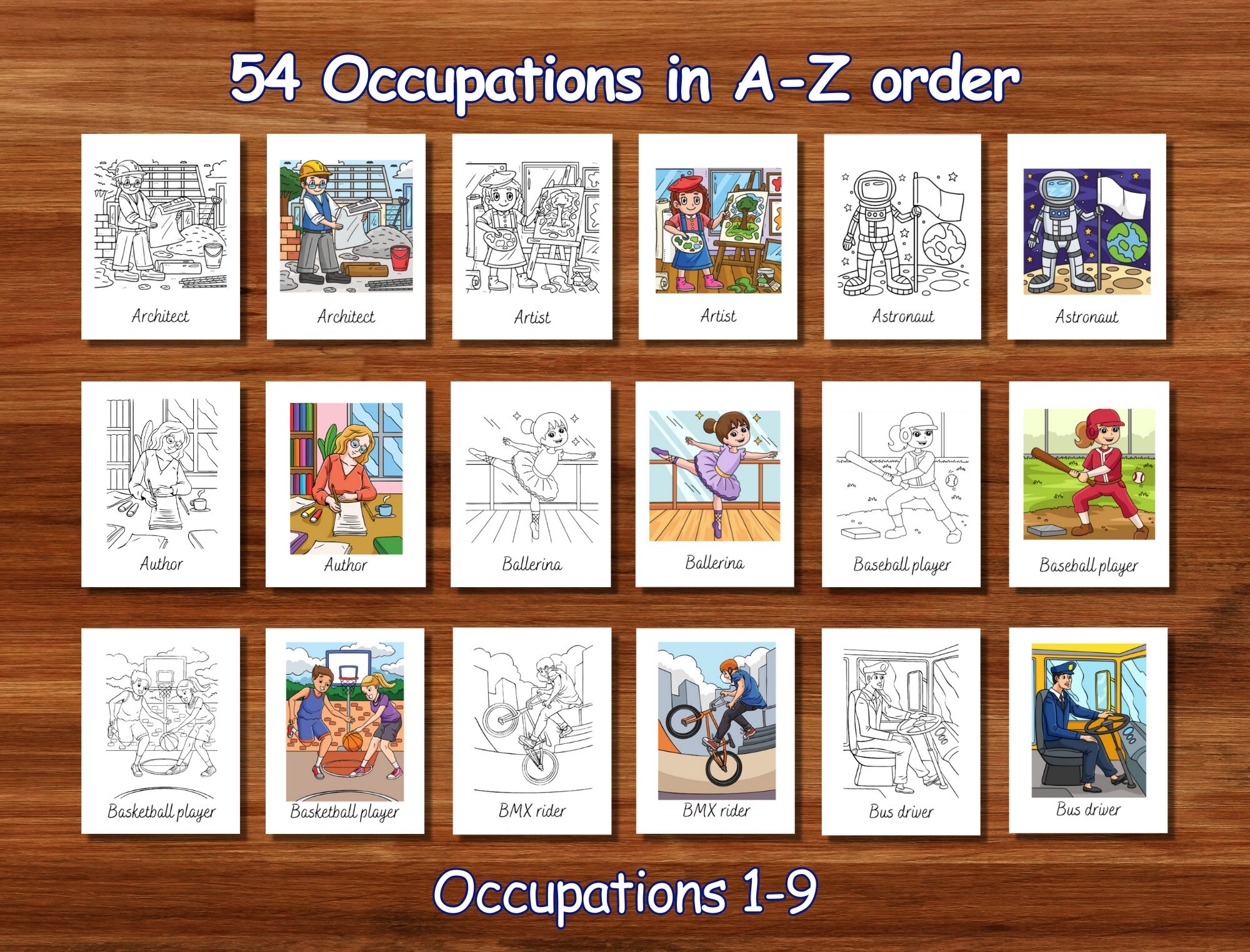 54 Occupation Labor Day Coloring Pages and Colored Pages | for Kids ...