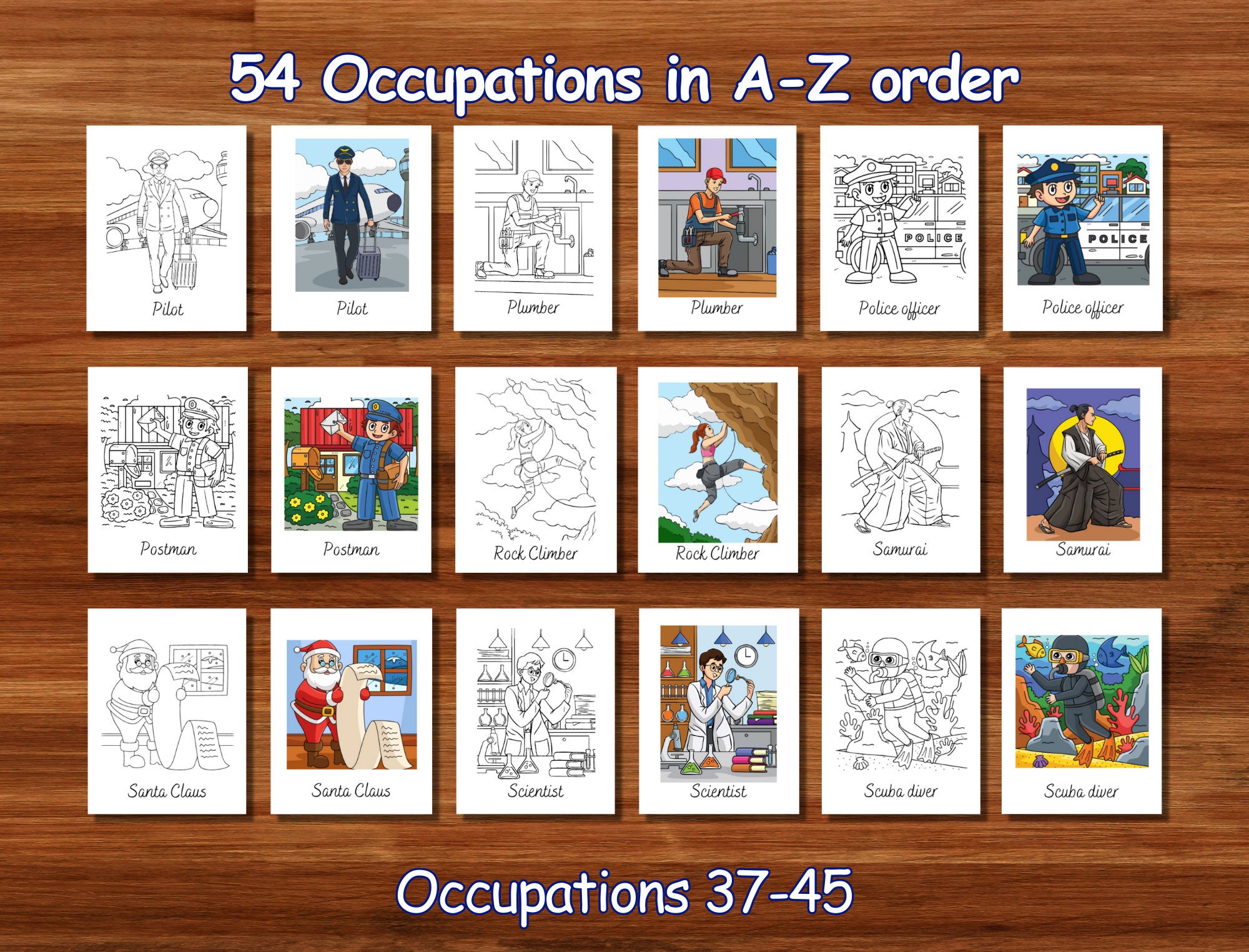 54 Occupation Labor Day Coloring Pages and Colored Pages | for Kids ...