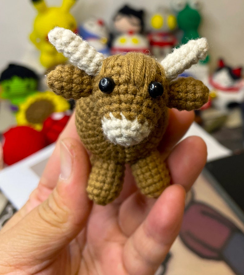 Highland Cow Crochet Pattern Amigurumi Cow Pattern Digital Download DIY ...