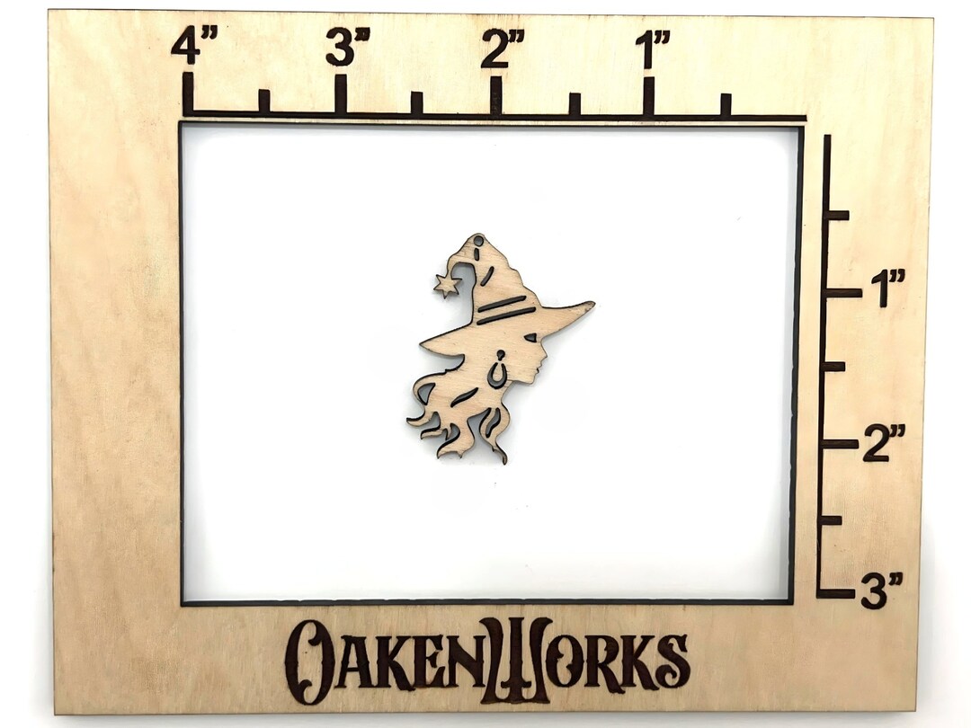 10 Witch Side Profile Halloween Wood Earring Blanks, Bulk Unfinished ...