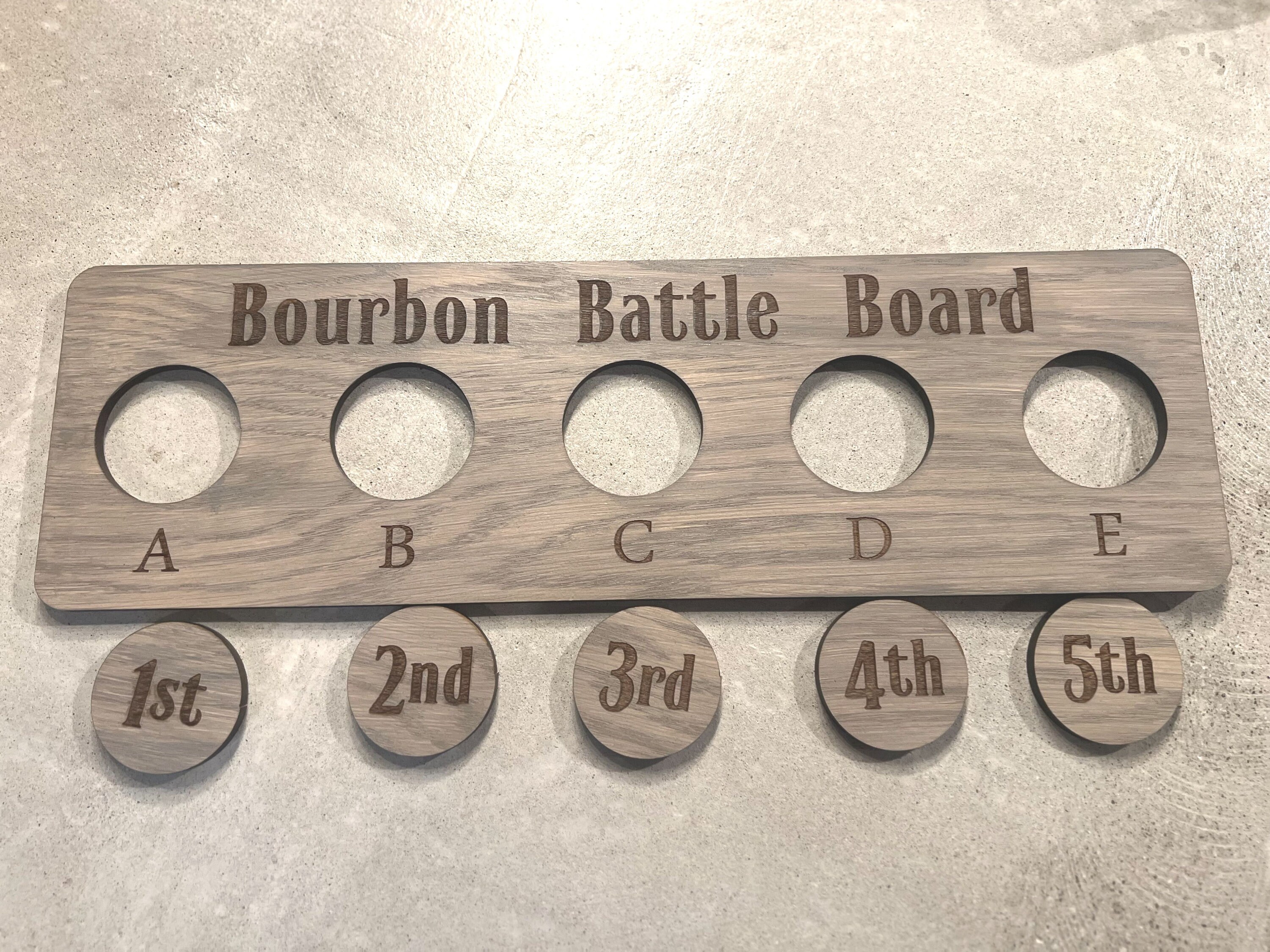 Personalized Bourbon Blind Tasting Board, With Official Glencairn ...