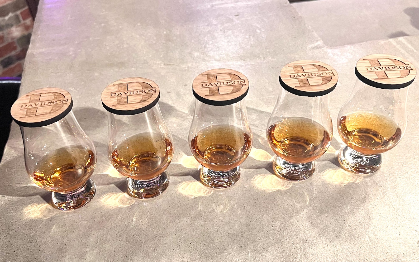 Personalized Glencairn Bourbon Whiskey Glass Tasting Toppers - Numbers ...