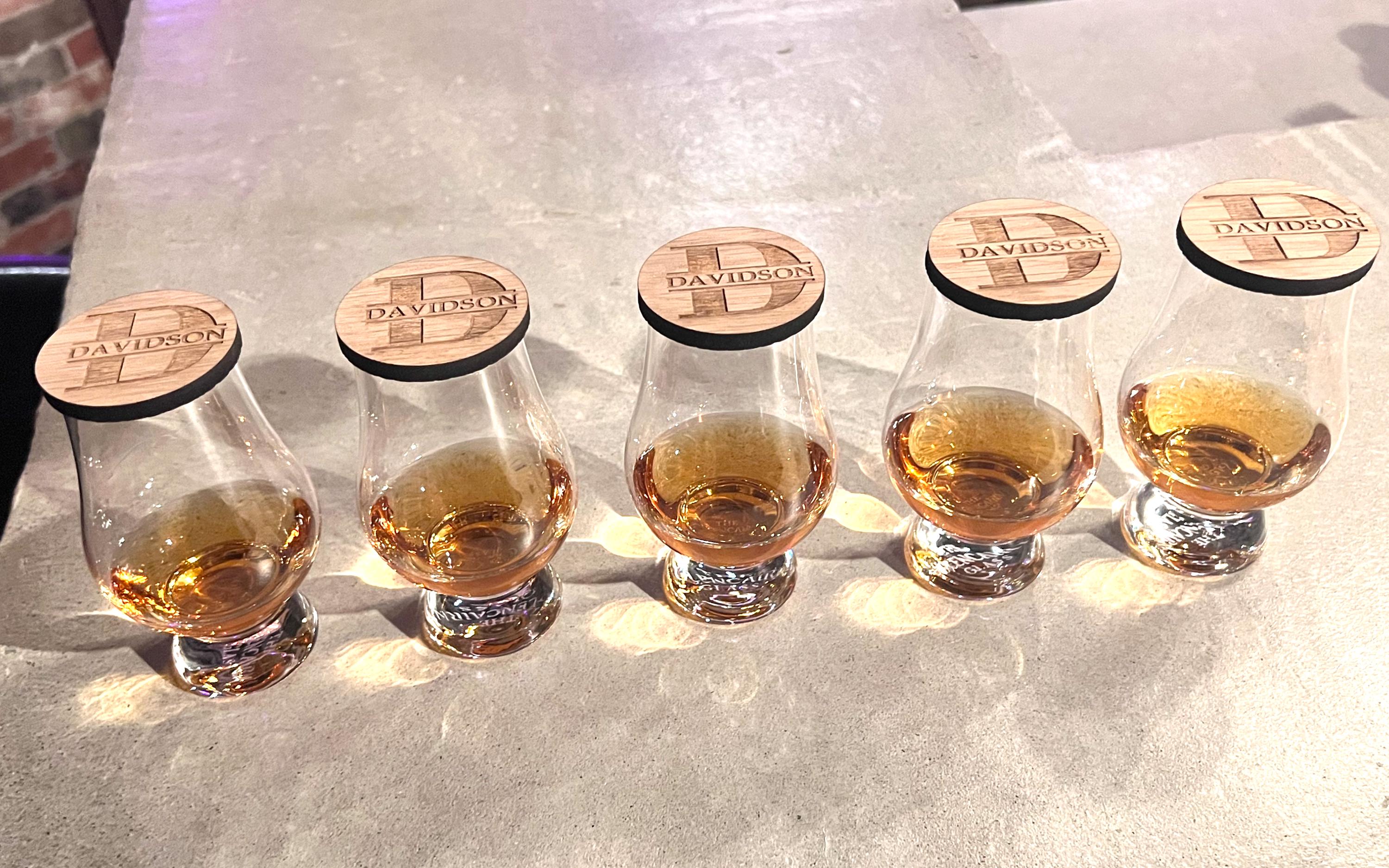 Personalized Glencairn Bourbon Whiskey Glass Tasting Toppers - Numbers ...