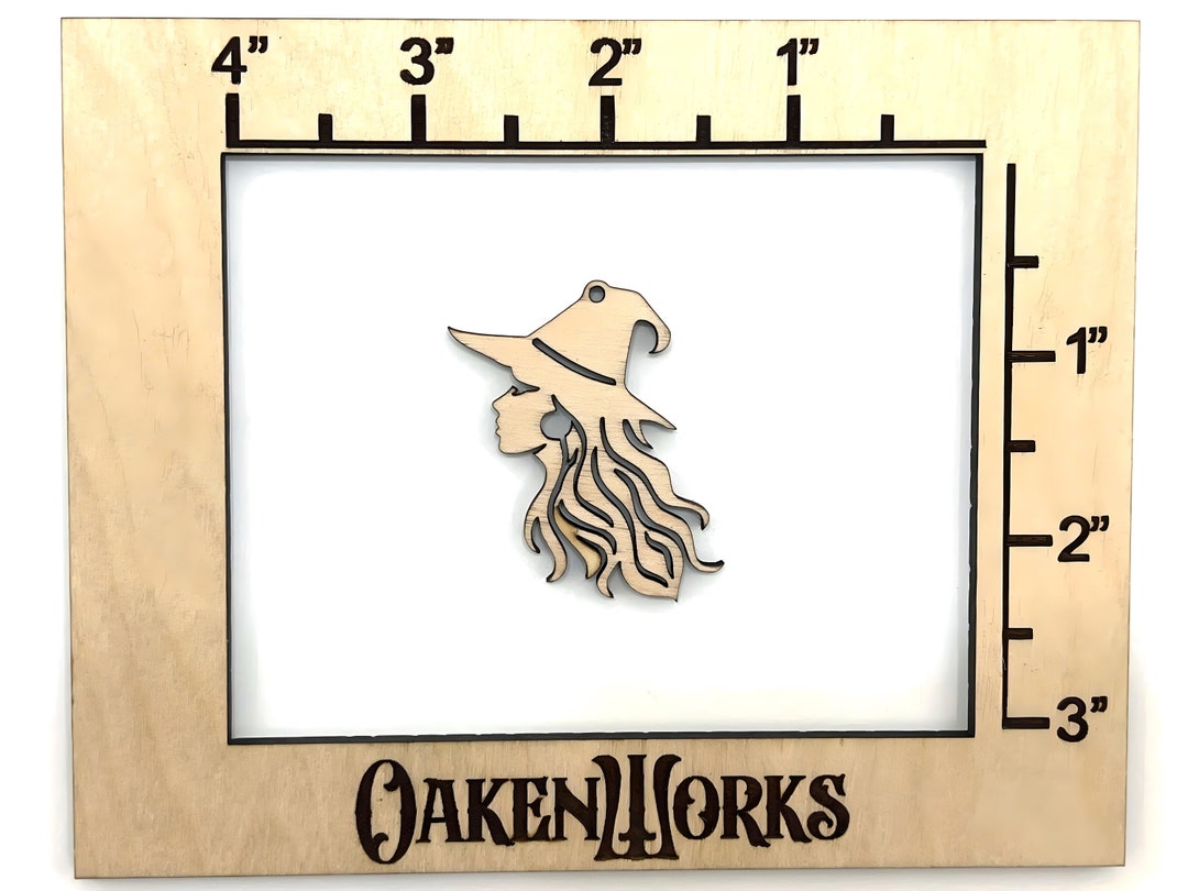 10 Witch Side Profile Halloween Wood Earring Blanks, Bulk Unfinished ...