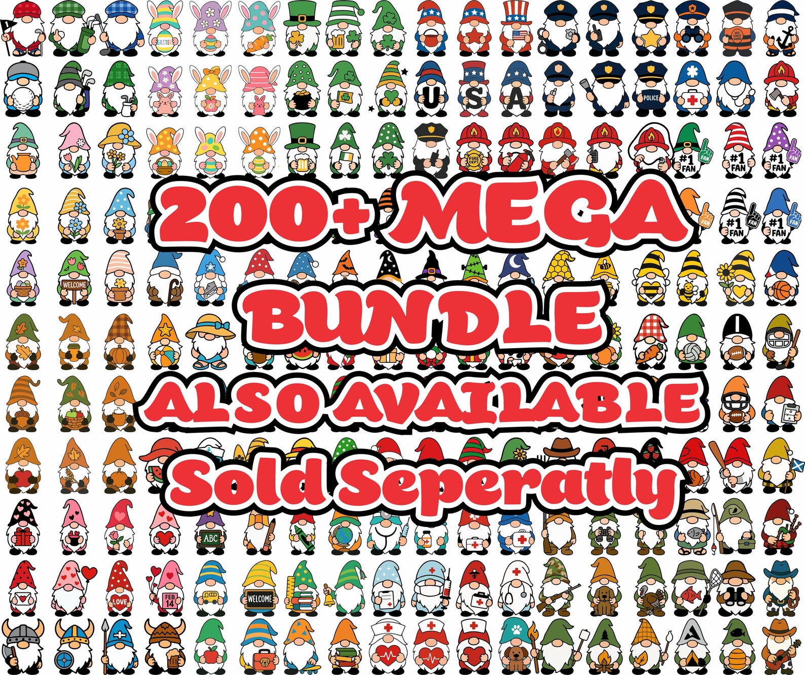 Outdoorsman Gnome Bundle | 12 SVG PNG EPS Dxf Jpeg Files | Camping ...