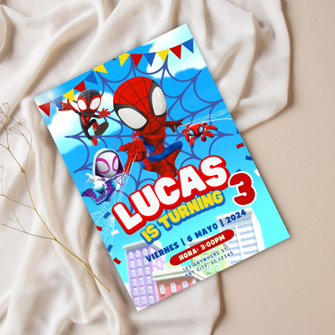 Editable Spidey Birthday Invitation / Spidey and His Amazing Friends ...