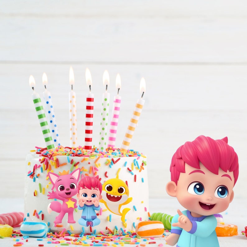 Bebefinn 8 Pack PNG, JPG, PDF Images, High Quality Baby Shark Nursery ...