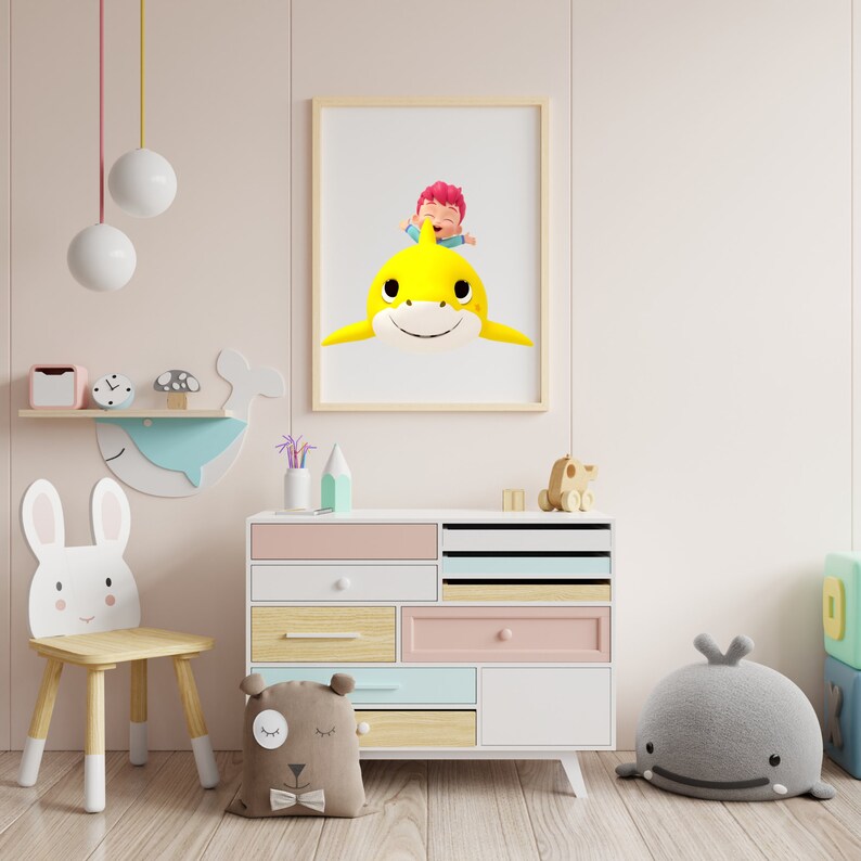 Bebefinn 8 Pack PNG, JPG, PDF Images, High Quality Baby Shark Nursery ...