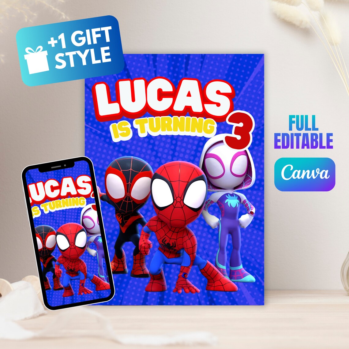 Editable Spidey Birthday Invitation / Spidey and His Amazing Friends ...