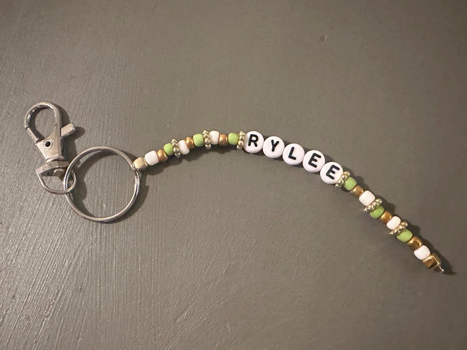 Personalized Beaded Keychain: Custom Colors & Words - Etsy