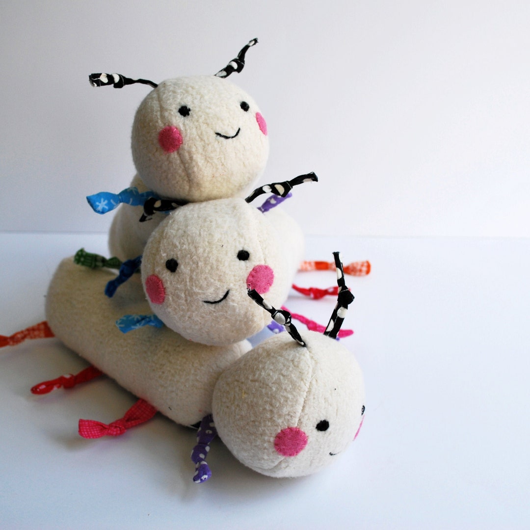 Cheery Caterpillar Baby Plush Toy Organic Cotton Soft - Etsy