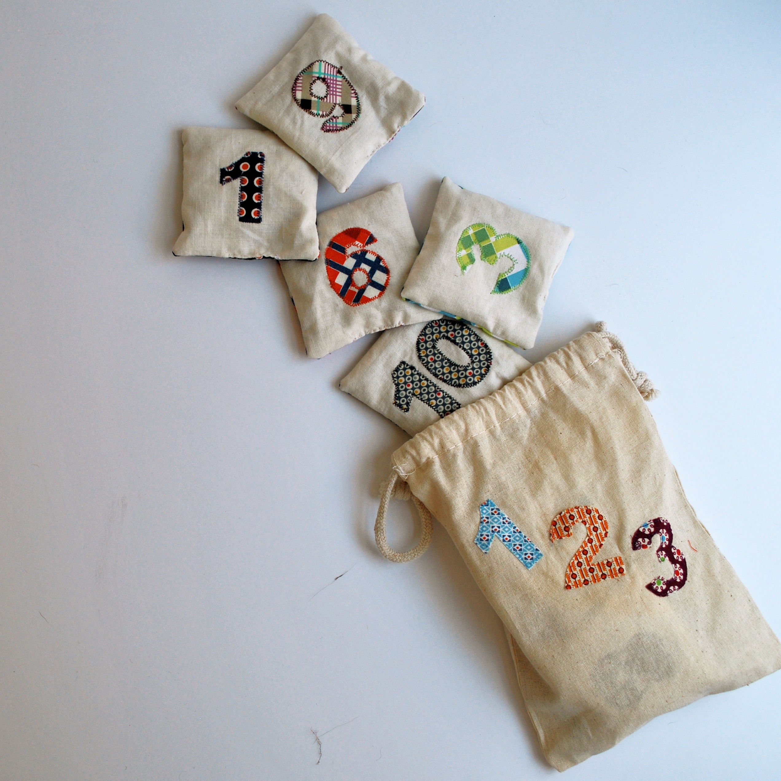 Counting Bean Bags Numbers 1 10 Educational Game Math Etsy