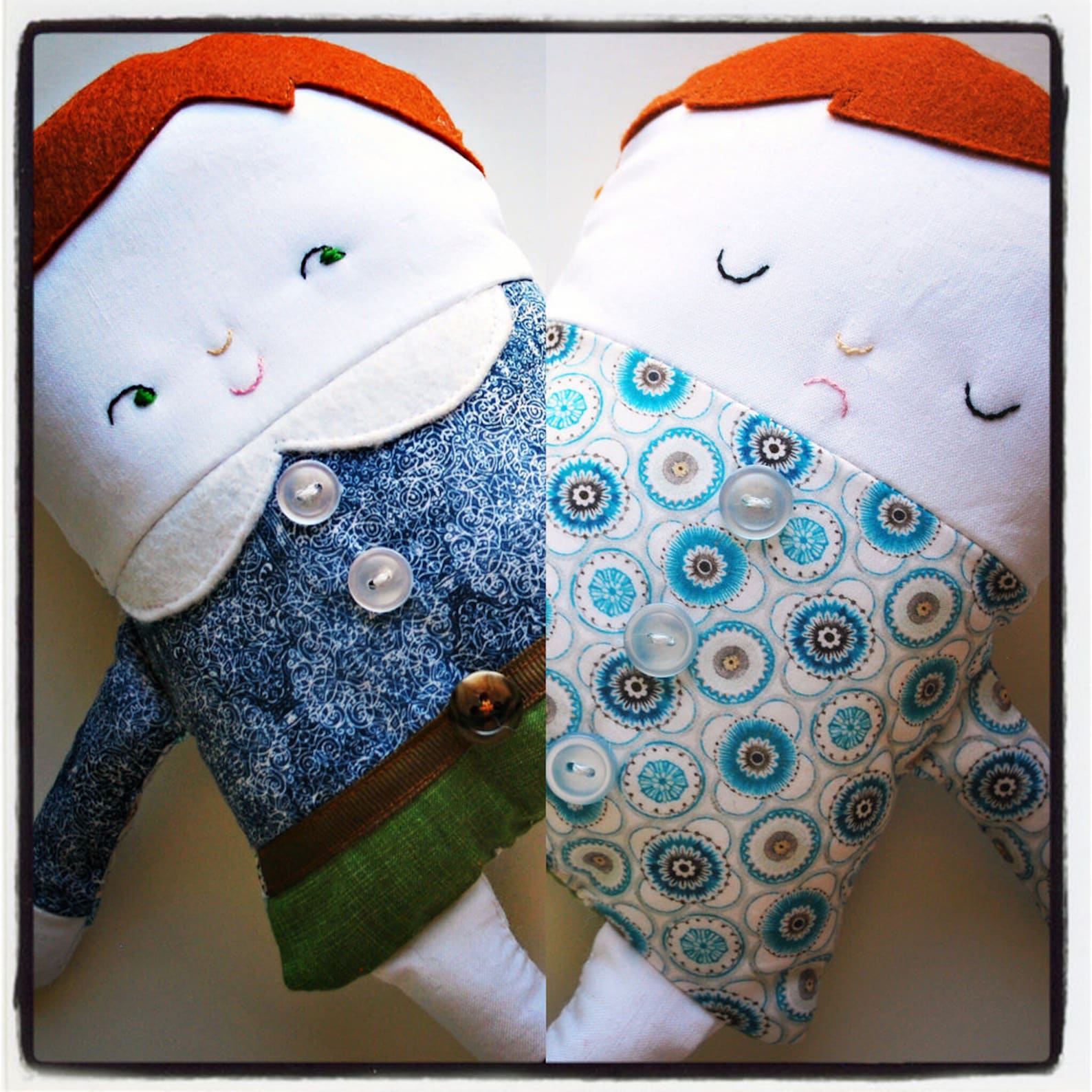 Two-faced Friend Doll Pattern Girl and Boy Doll Styles - Etsy