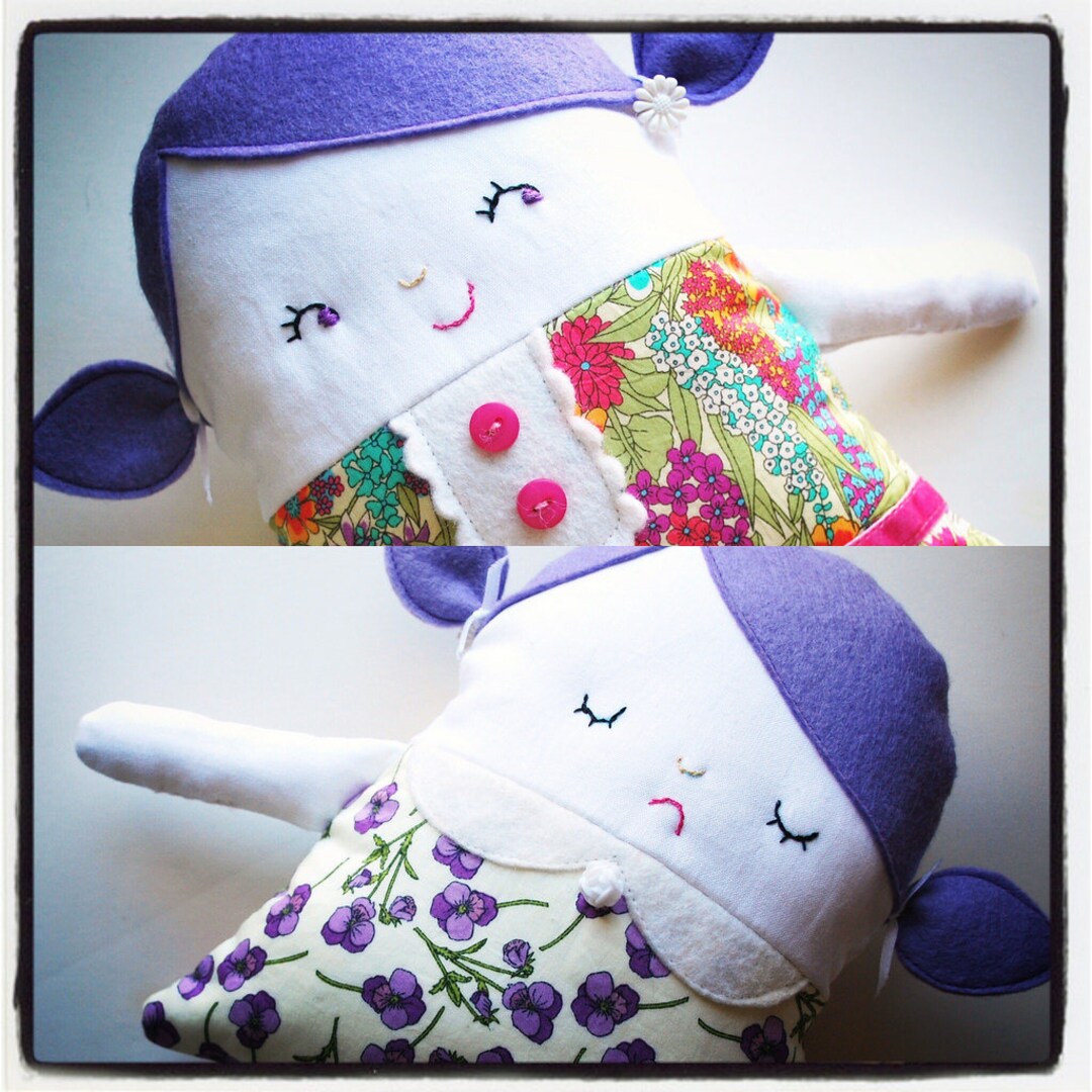 Two-faced Friend Doll Pattern Girl and Boy Doll Styles - Etsy