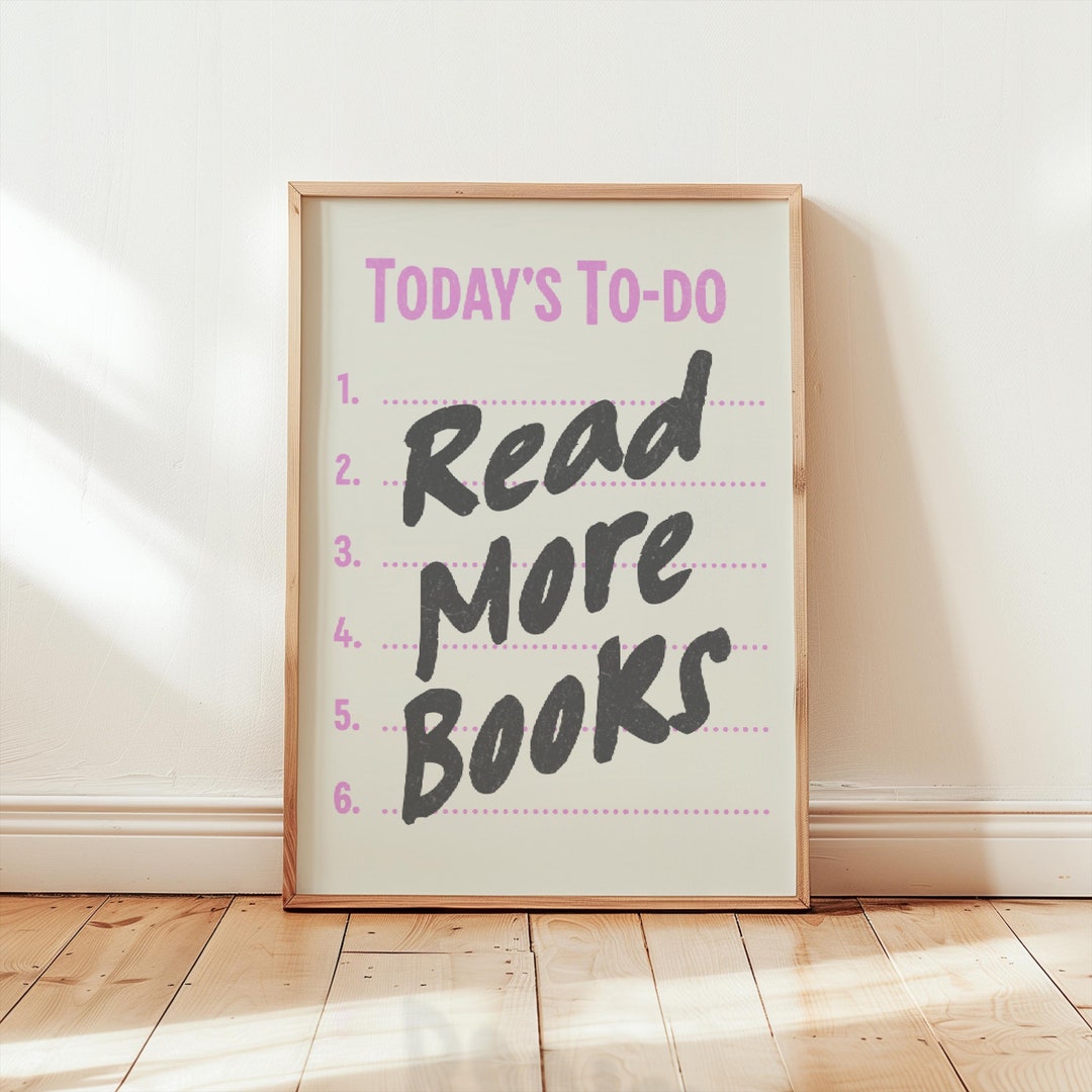 Reading Room Poster, Bookworm Wall Poster, Reading Corner Book Nook ...