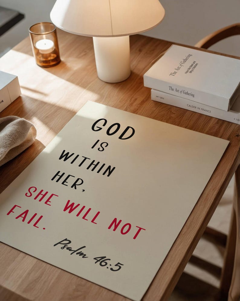 Preppy Christian Art for Women, Girly Bible Verse Posters, Minimalist ...