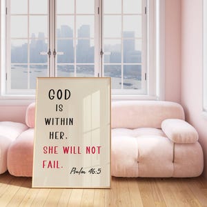 Preppy Christian Art for Women, Girly Bible Verse Posters, Minimalist ...