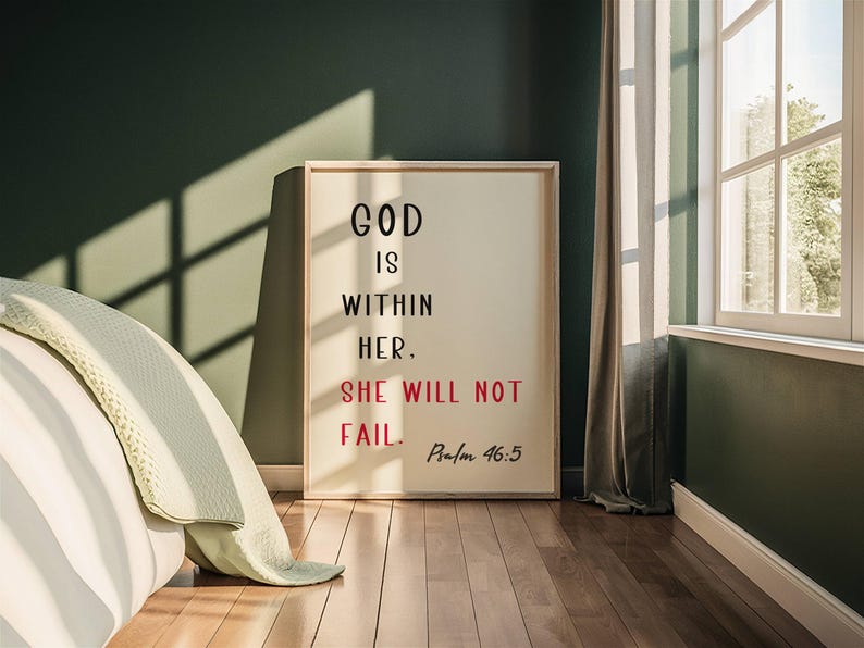 Preppy Christian Art for Women, Girly Bible Verse Posters, Minimalist ...