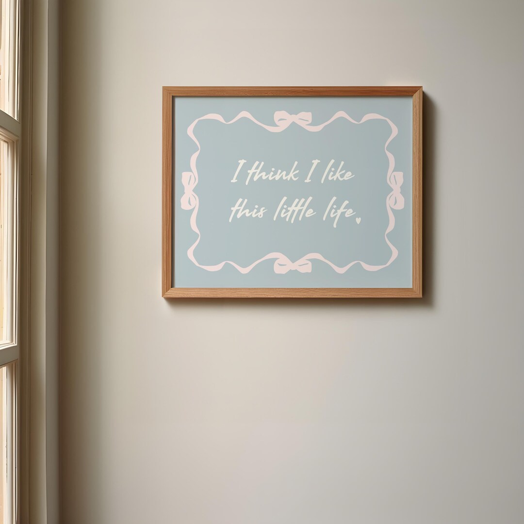 Bow Wall Art, Coquette Posters Preppy Apartment Decor, Girly Quotes ...
