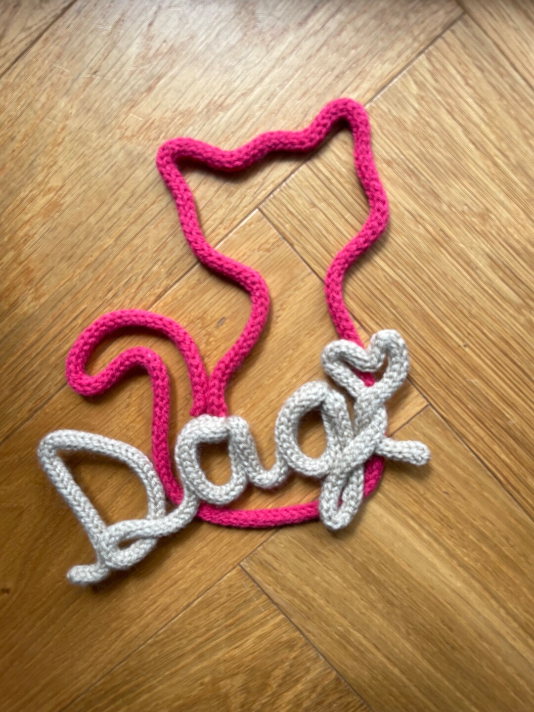 Lettering Made of Wool/name Tag With or Without Motif/pimp Your Gift ...