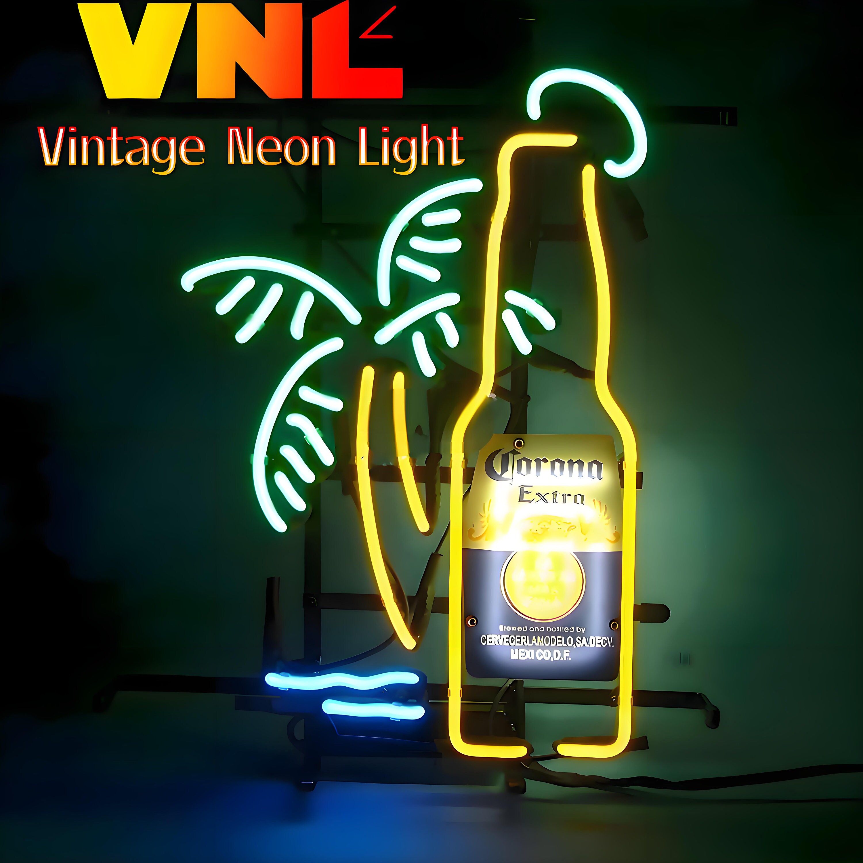 Corona Extra Neon Sign Bar Decor Beer Bar Signs Real Glass Neon Sign Custom Business Logo ...