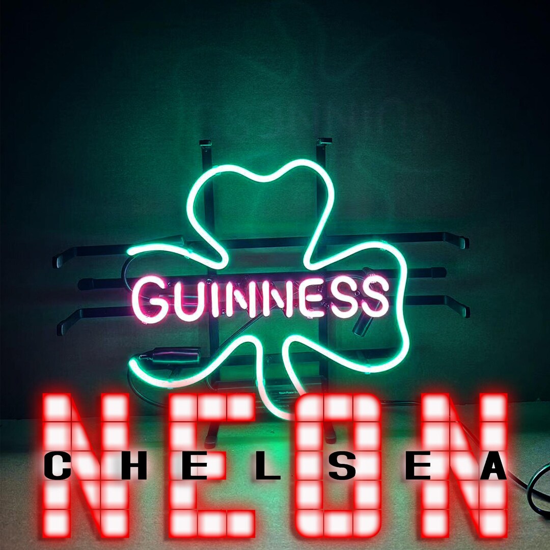 Guinness Neon Handmade Real Glass Neon Sign Custom Business Neon Beer ...
