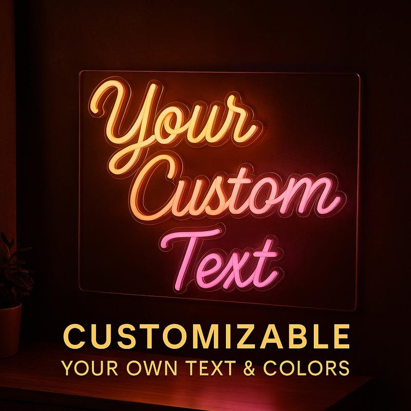 Real Glass Neon Sign - Etsy