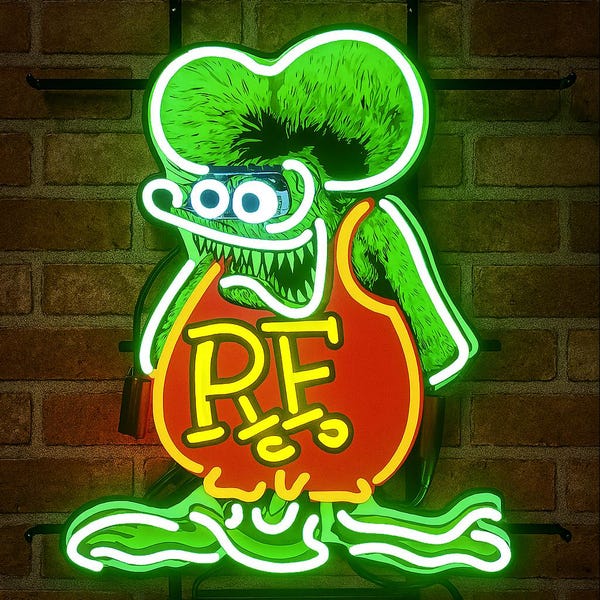 Rat Fink Neon - Etsy