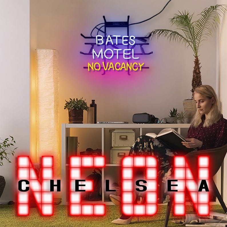 Bates Motel No Vacancy Neon Bar Sign Handmade Personalized Gifts for ...