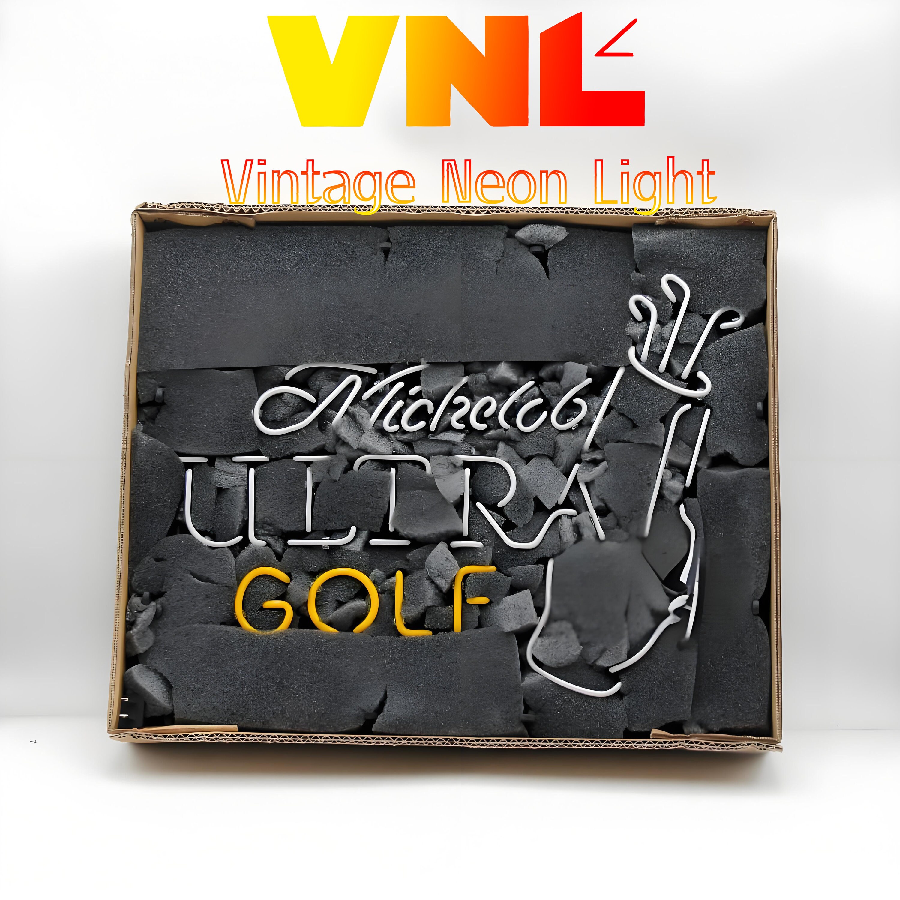 Michelob Ultra Golf Bar Decor Real Glass Neon Sign Personalized Gifts ...