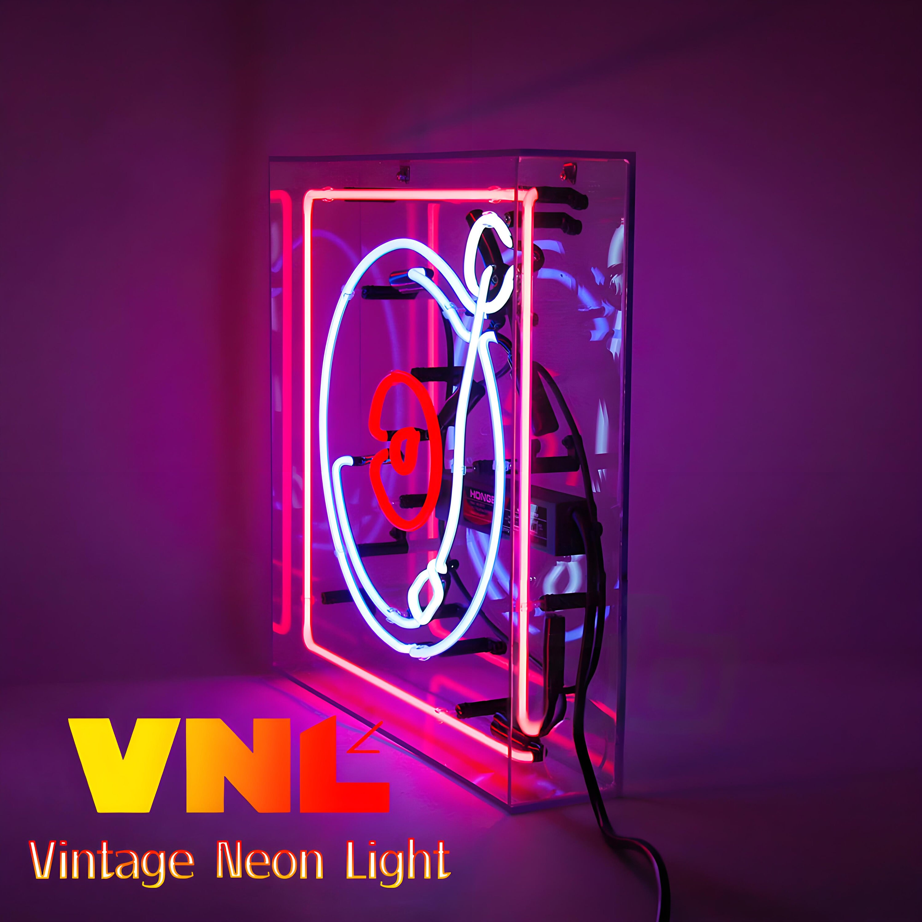 CD Player Box Custom Real Glass Neon Sign for Bedroom Neon Bar Sign ...