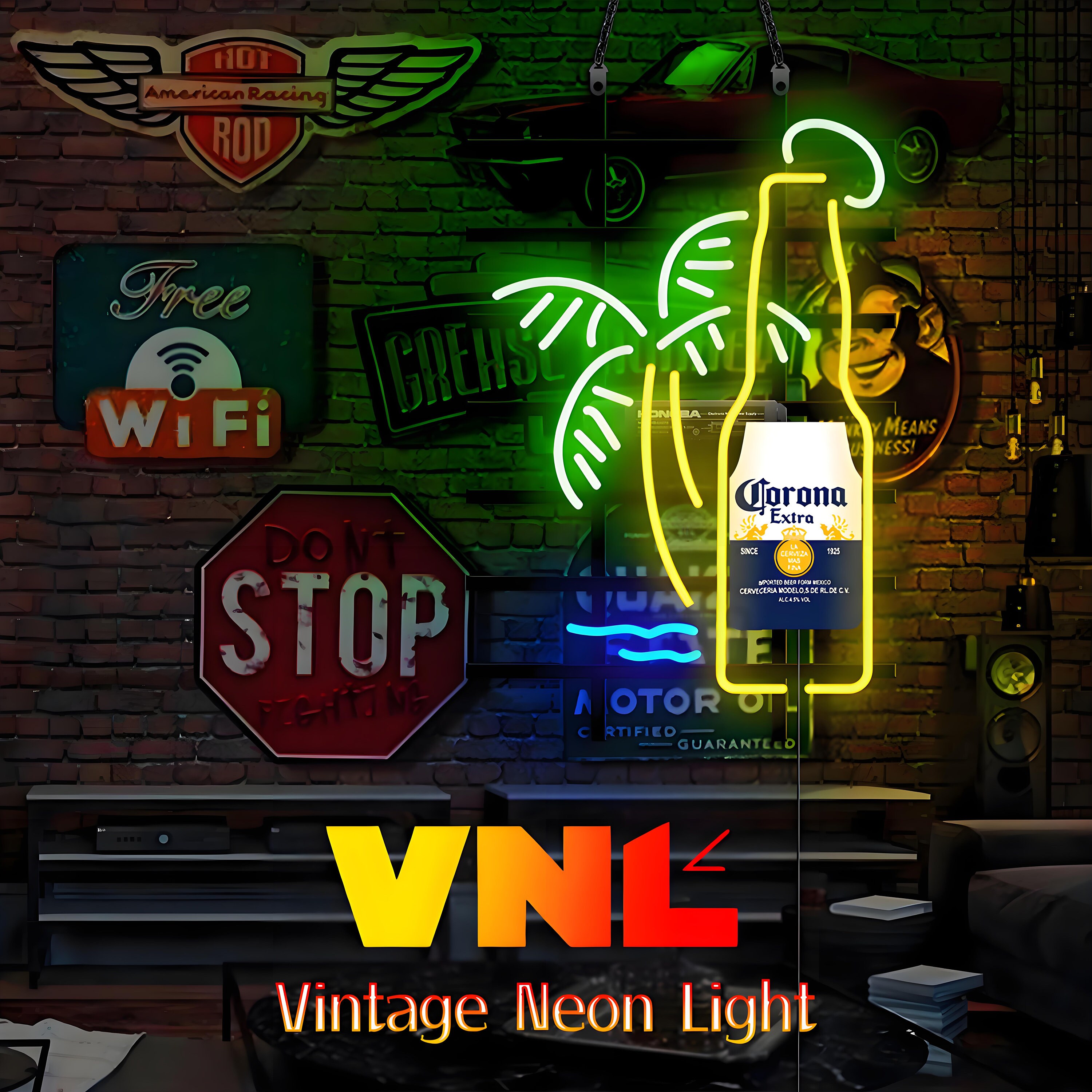 Corona Extra Neon Sign Bar Decor Beer Bar Signs Real Glass Neon Sign ...