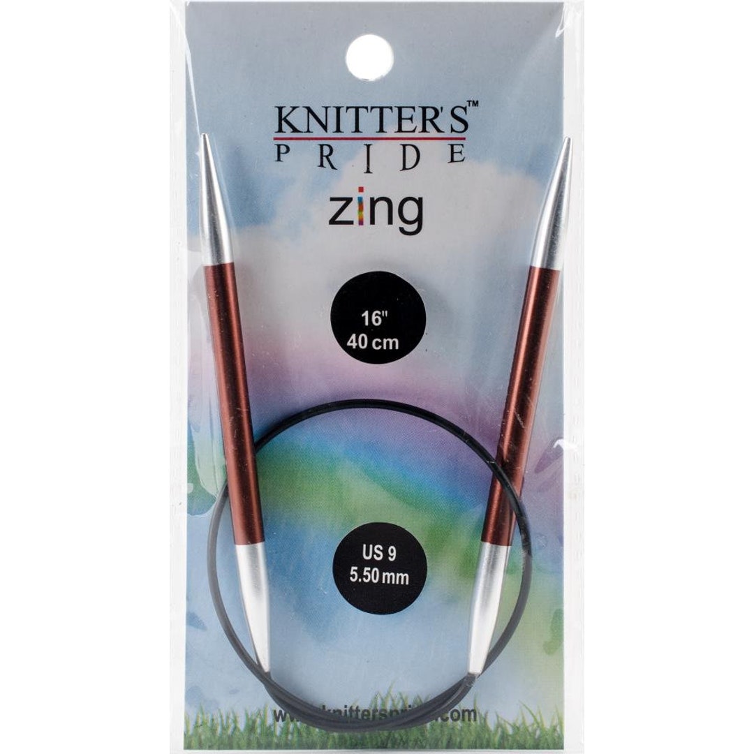 Size 9 5.50 Mm Knitpro Zing 16 Circular Knitting Needles - Etsy