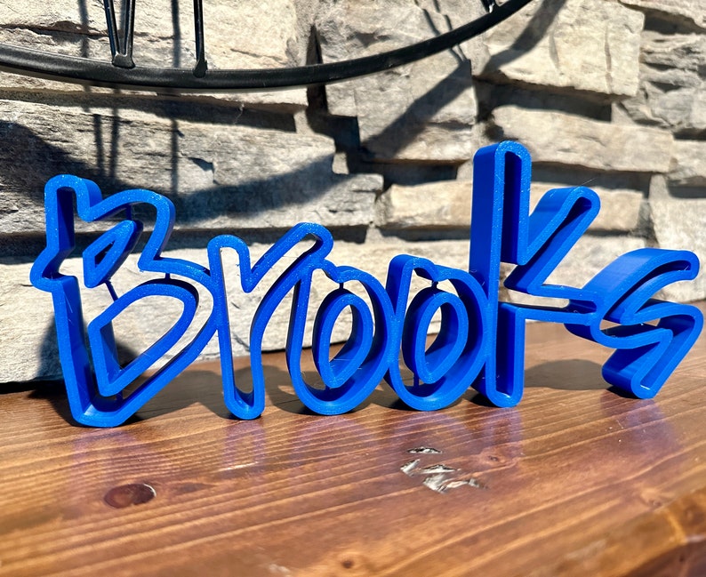 Personalized 3D Name Sign Custom Desk Décor, Unique Shelf Plaque, Kids ...