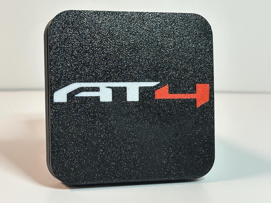 GMC AT4 Hitch Cover – Custom 2 Inch Receiver Plug, Off-road Truck ...