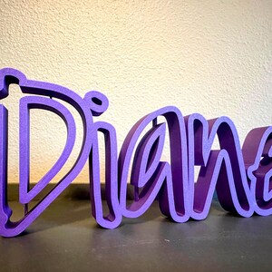 Personalized 3D Name Sign - Custom Desk Décor, Unique Shelf Plaque ...