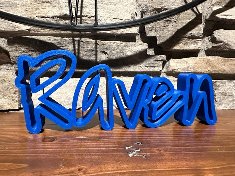 Personalized 3D Name Sign Custom Desk Décor, Unique Shelf Plaque, Kids ...