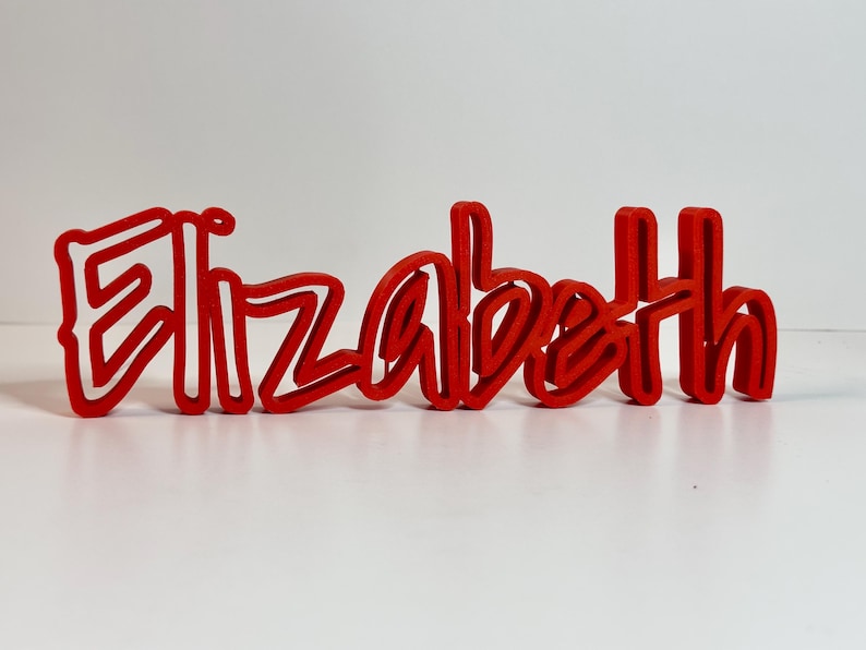 Personalized 3D Name Sign - Custom Desk Décor, Unique Shelf Plaque ...